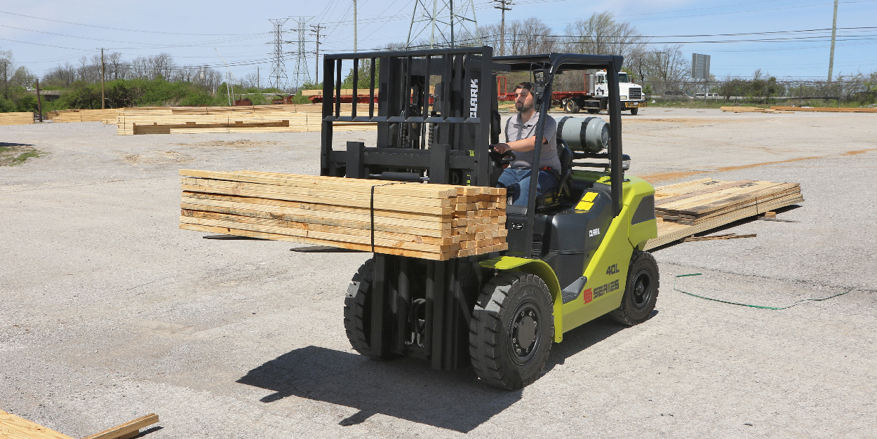Introducing CLARK’s New S40-S60 Pneumatic Tire Forklifts | Cal-Lift Inc.